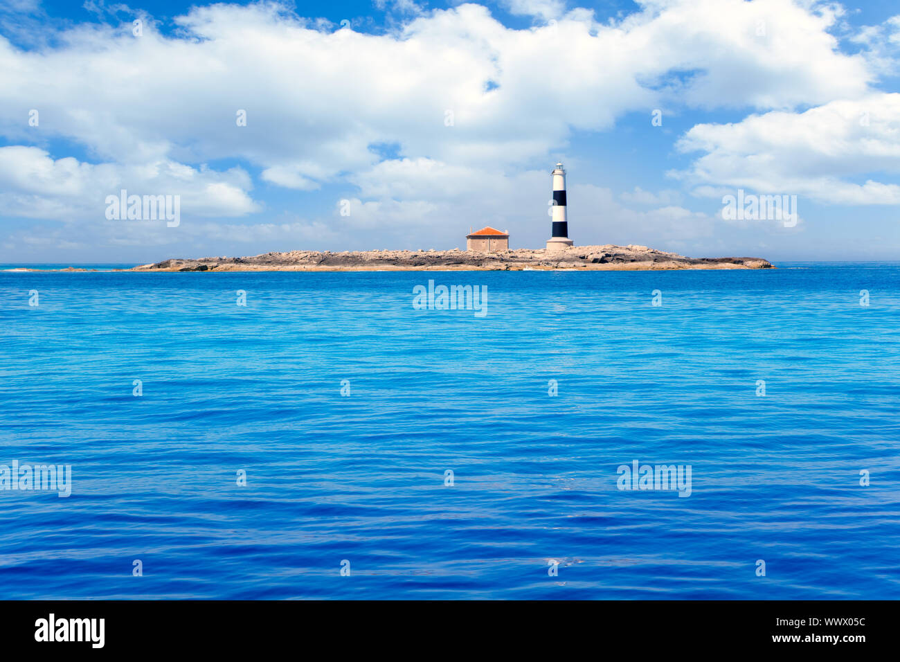 Formentera Freus faro en Pou lighthouse Porcs island de los puercos ...