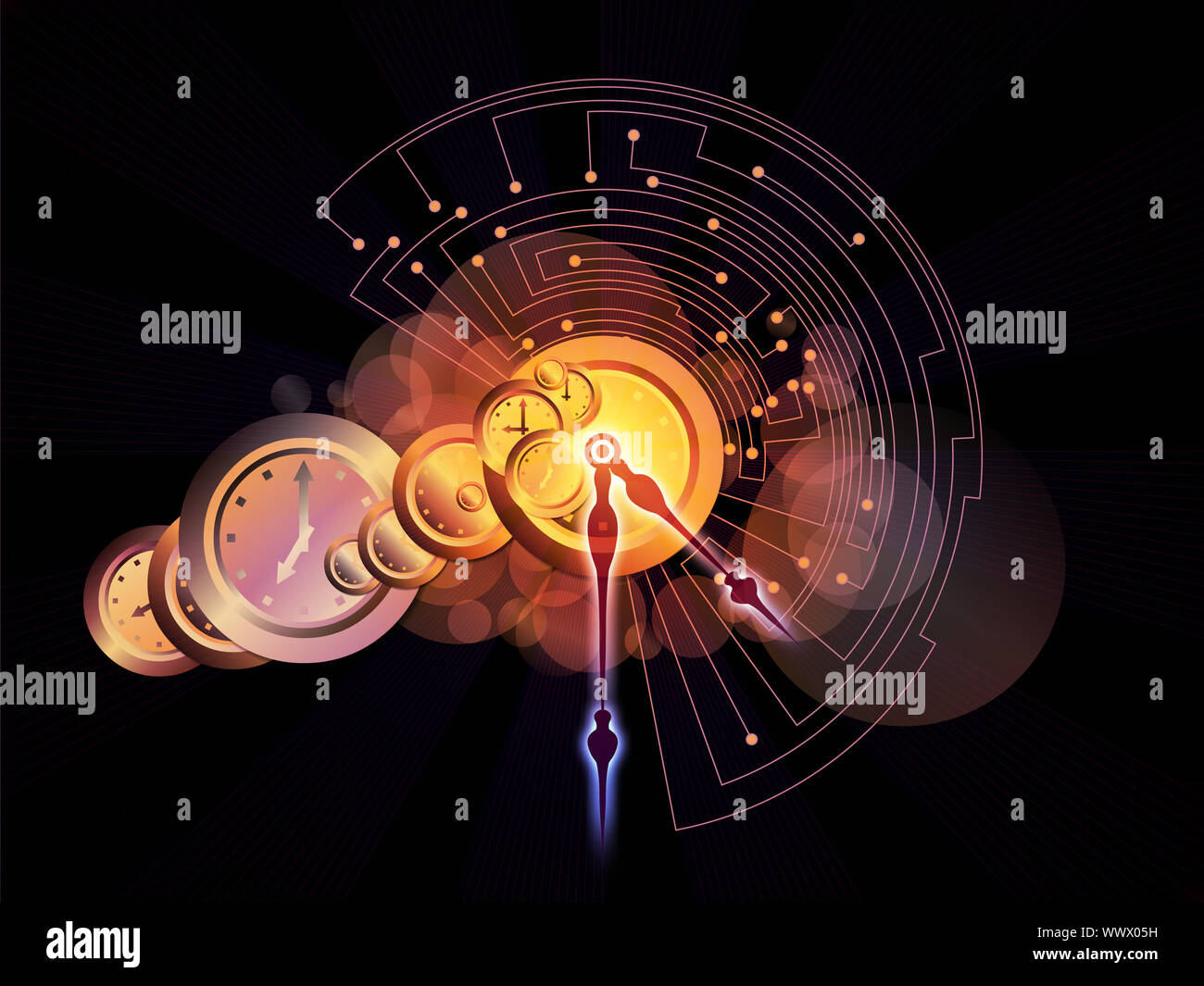 Future and past concept wallpaper hi-res stock photography and images ...