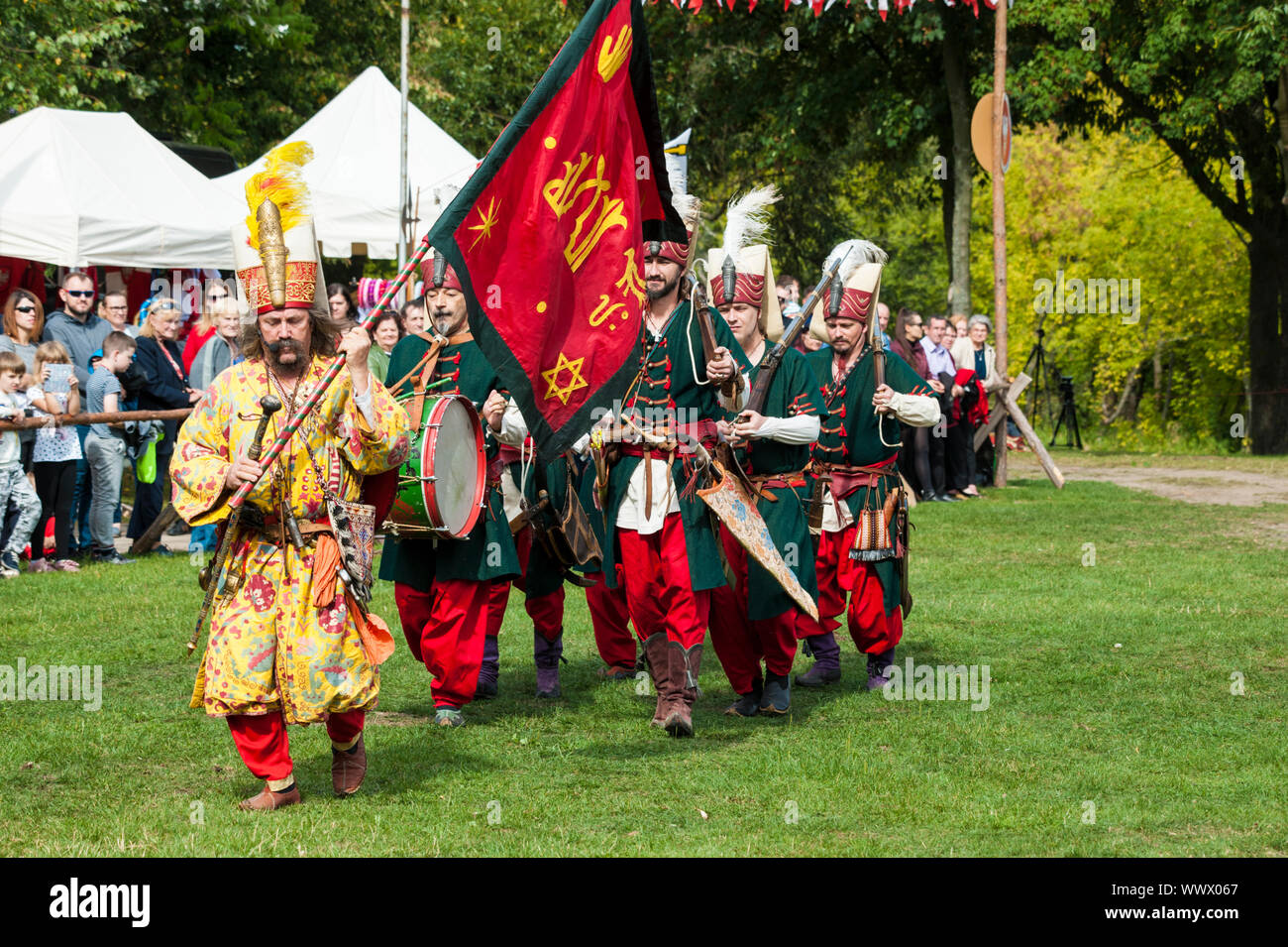 Live show by a Slovak group of performers depicting Turkish medieval ...