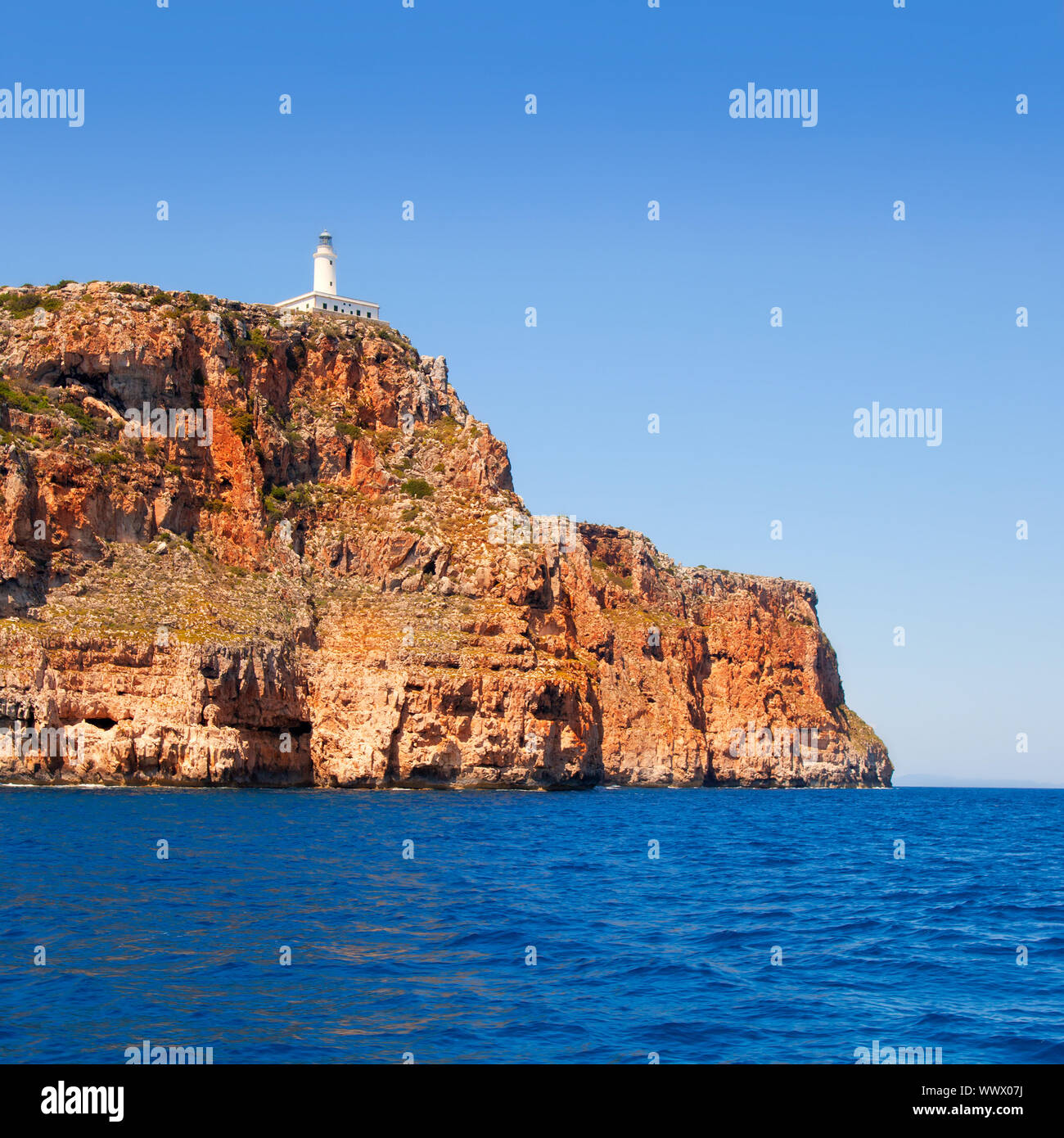 Faro de la mola la mola lighthouse formentera hi-res stock photography ...