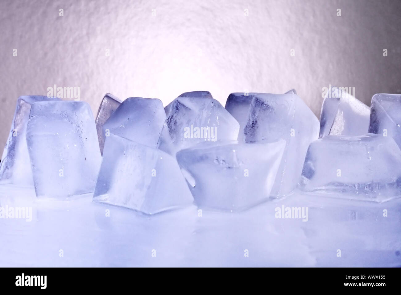 Transparent ice chunks on frozen water hi-res stock photography and ...