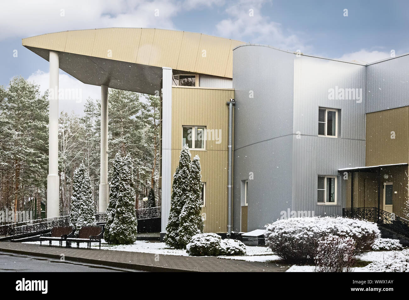 The building and the surrounding area Stock Photo - Alamy