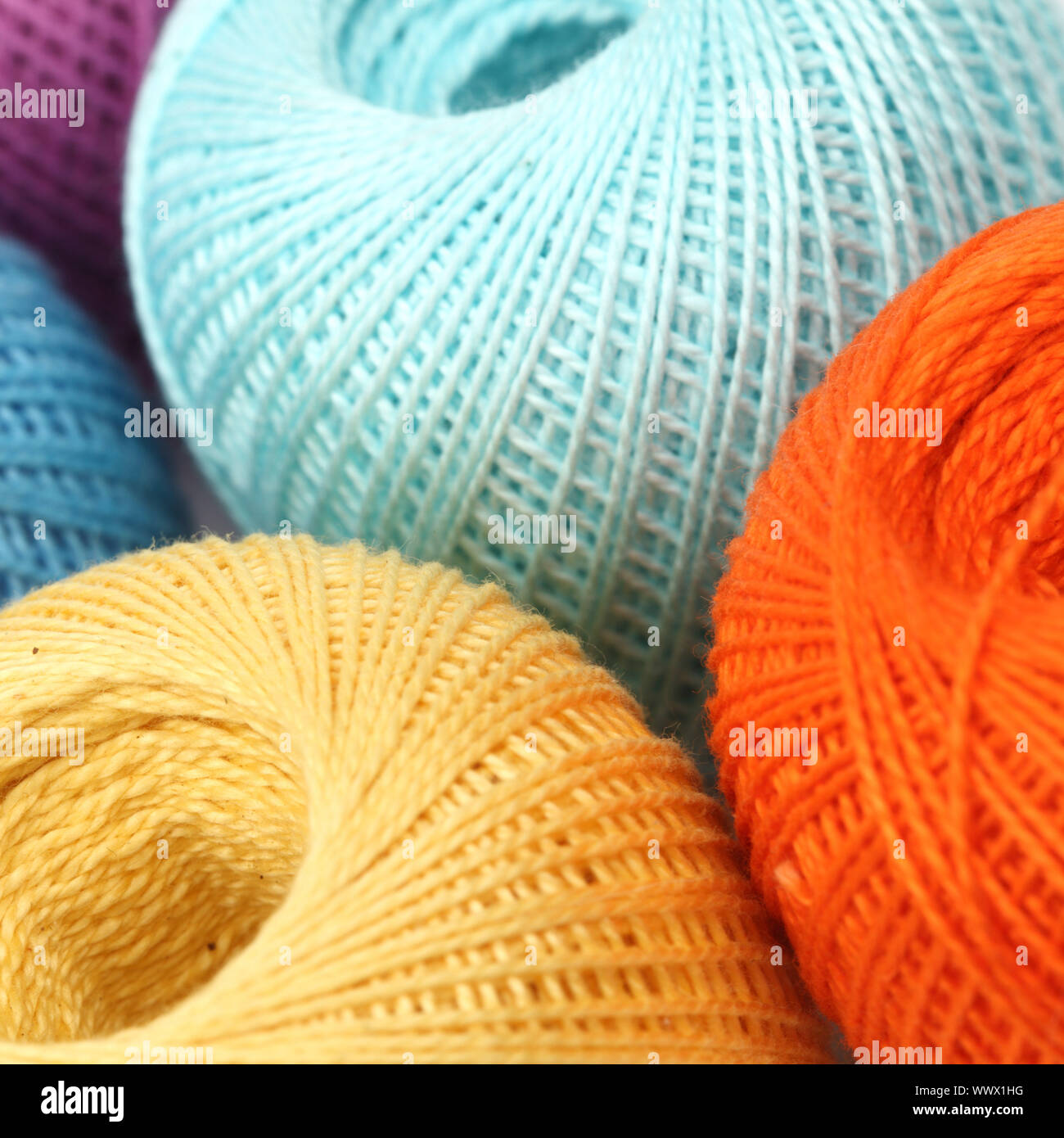 thread on white background Stock Photo - Alamy