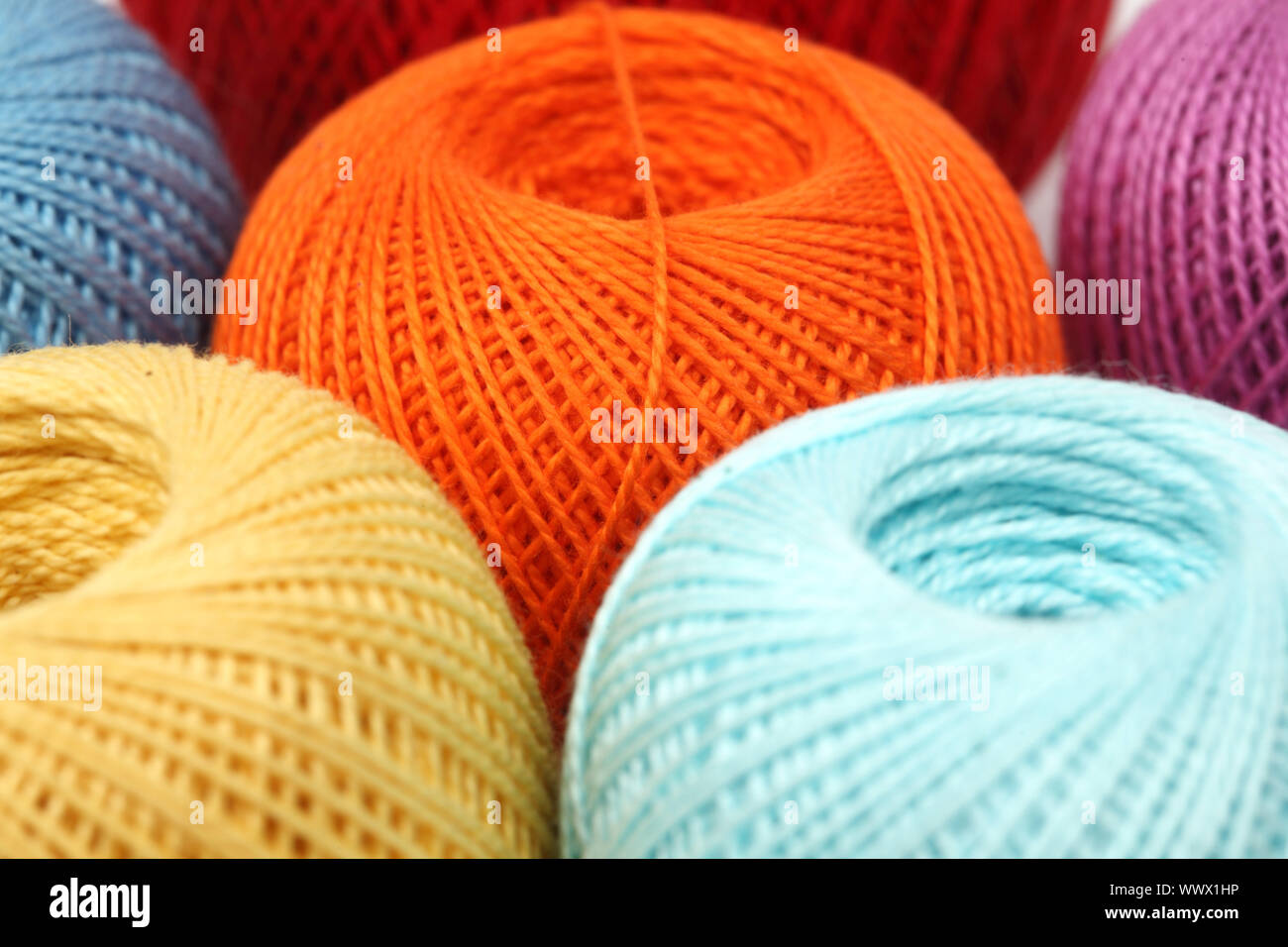 thread on white background Stock Photo - Alamy
