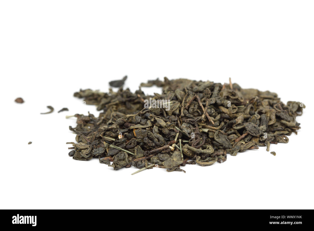 green tea isolated on white background Stock Photo - Alamy