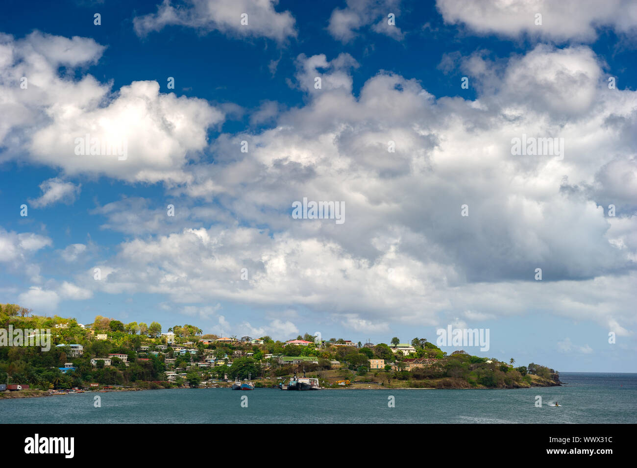 The city of Castries is the capital of Saint Lucia, a small sovereign ...