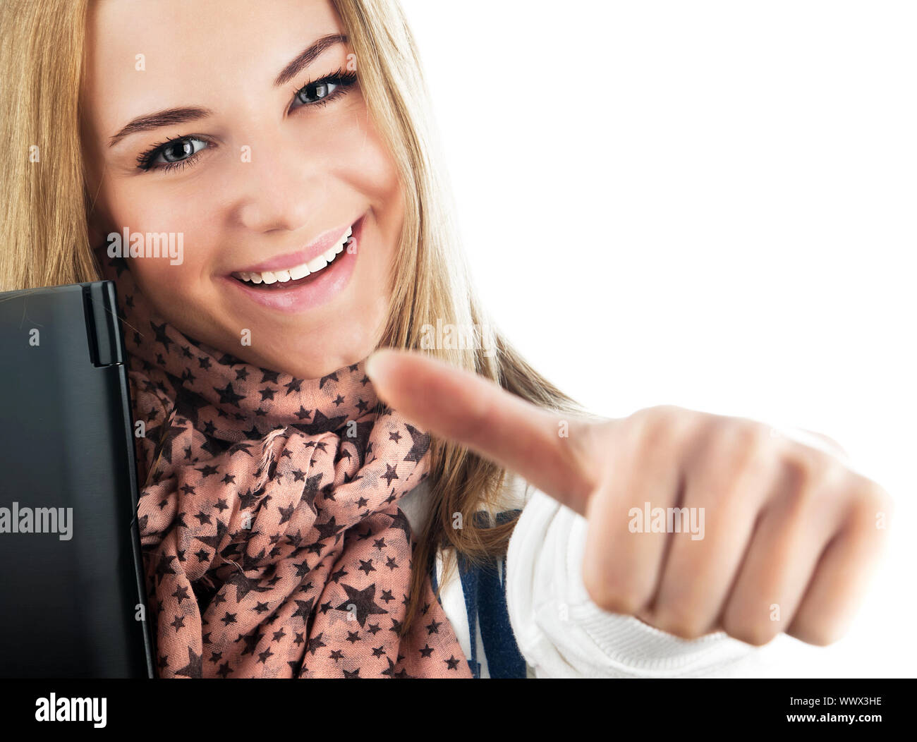 Happy cheerful student Stock Photo - Alamy