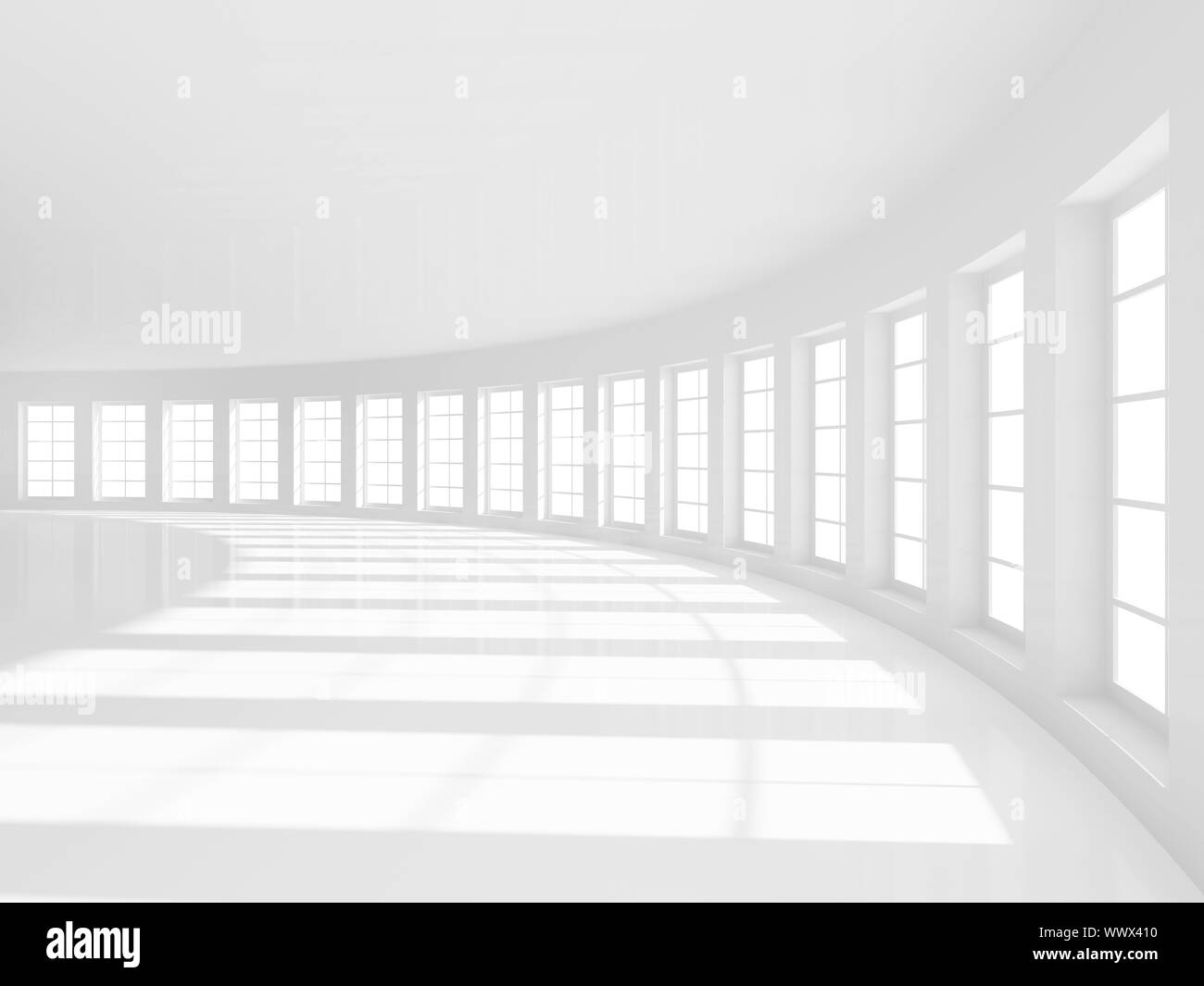 3d Illustration of Abstract Empty Hall Background Stock Photo - Alamy