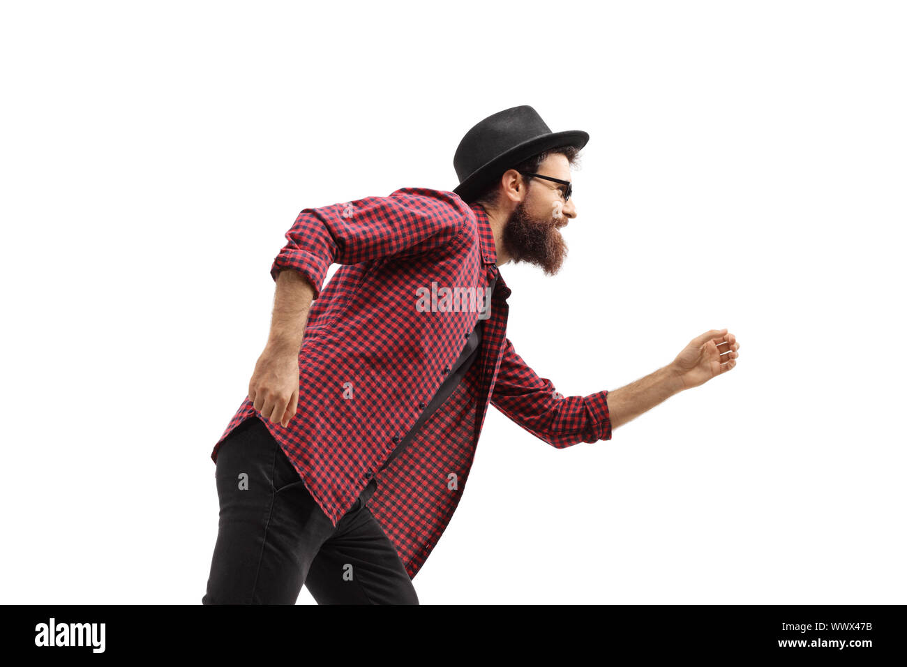 Man on the move Cut Out Stock Images & Pictures - Alamy