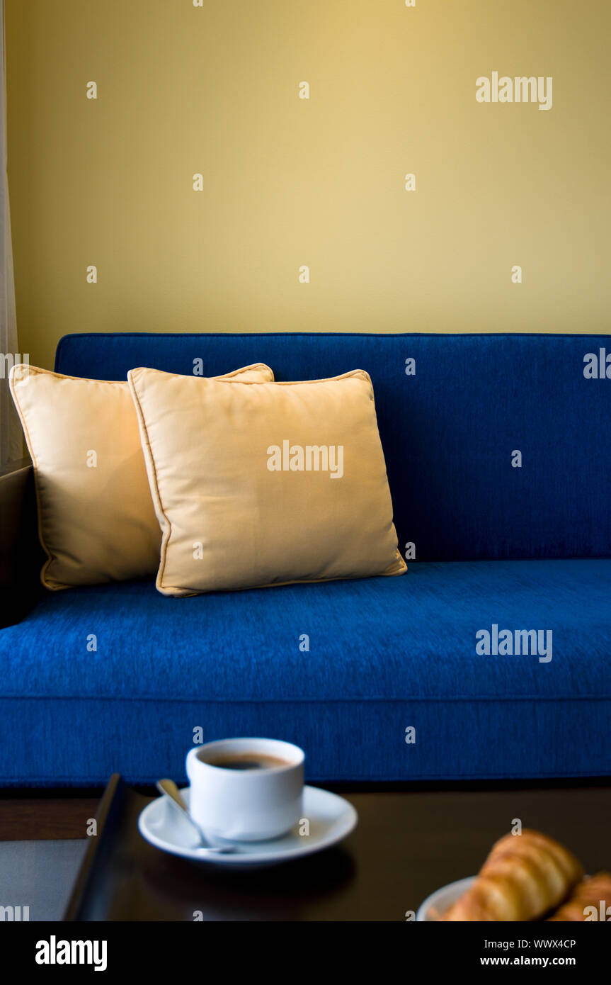 Pent house living room with beautiful interior design Stock Photo - Alamy