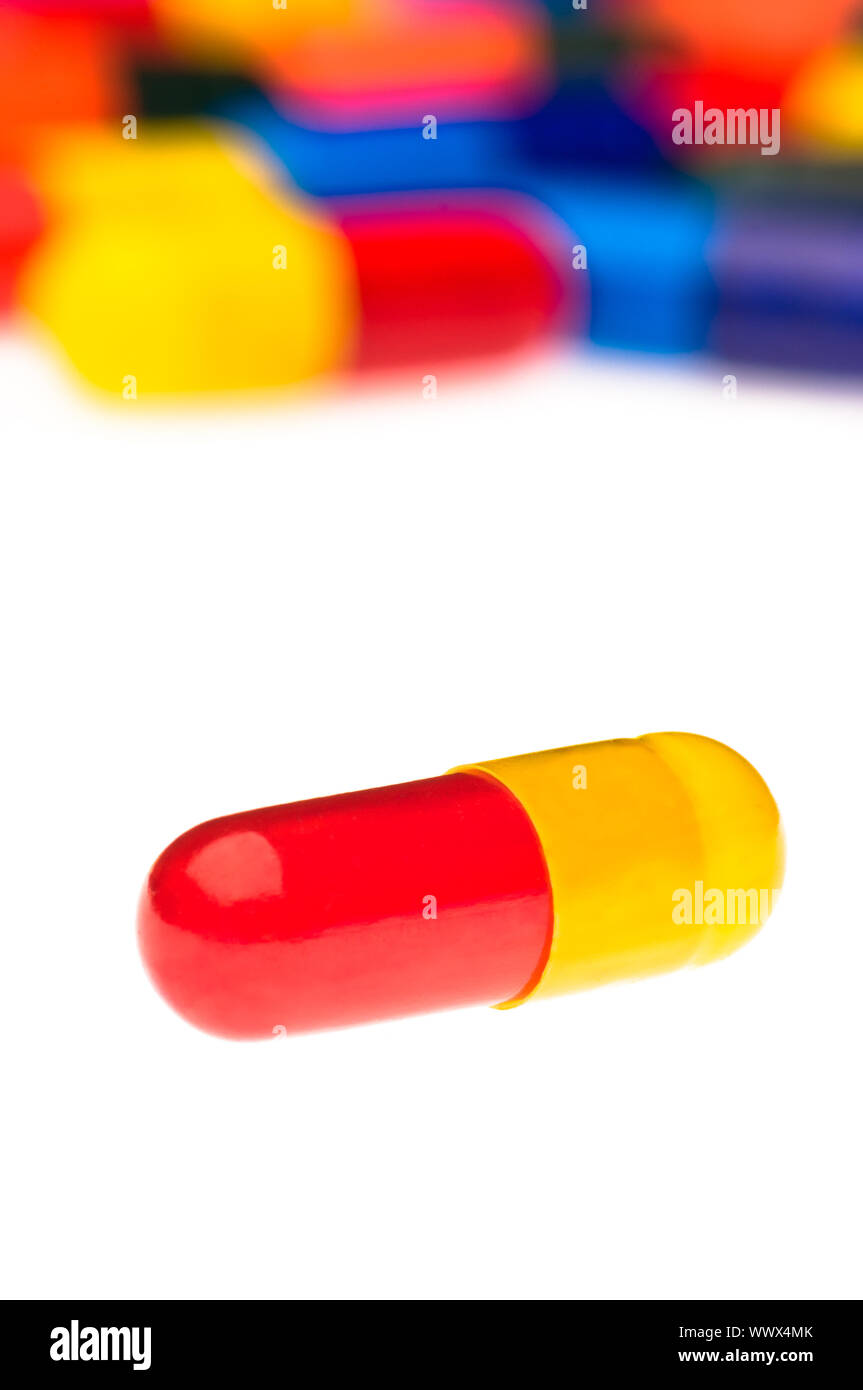 Yellow And Red Capsule High Resolution Stock Photography and Images - Alamy