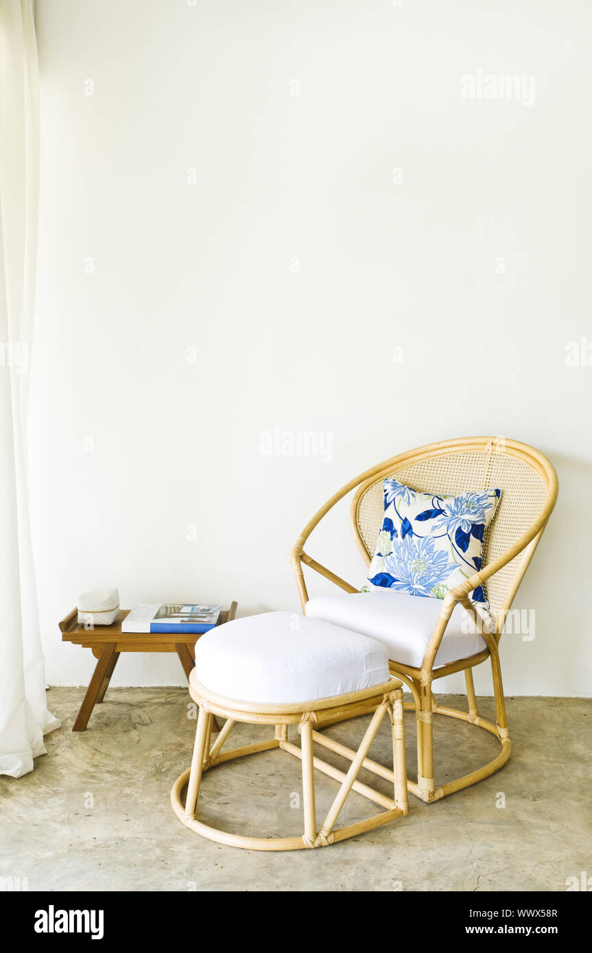 Table chair combination rattan seating area beautiful interior design ...