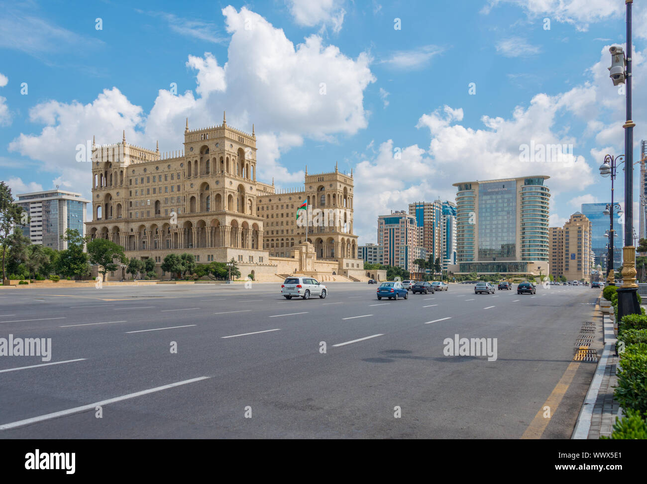Baku - July 18, 2015: Government House in Azerbaijan, Baku. Government ...