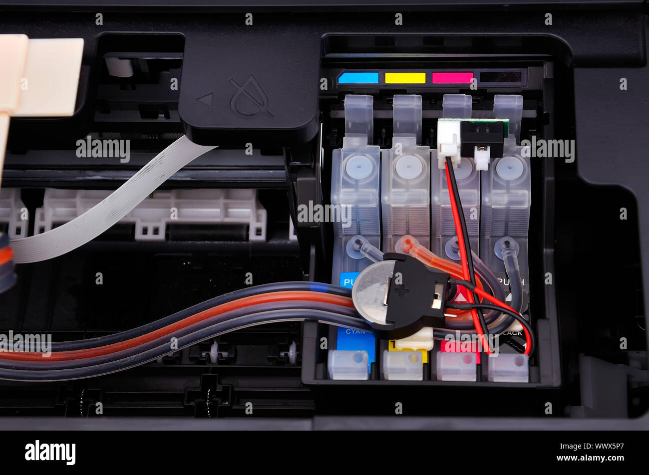 printer and continuous ink supply system Stock Photo - Alamy