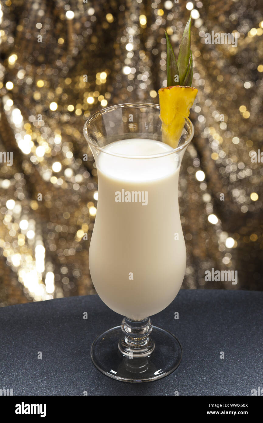 Pina Colada in front of beautiful background Stock Photo - Alamy