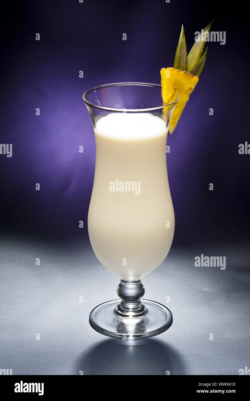 Pina Colada in front of beautiful background Stock Photo - Alamy