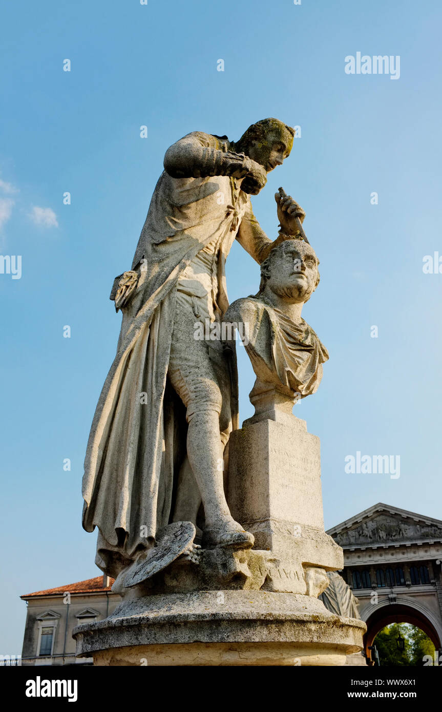 The statue of Antonio Canova (1757-1822) who was an Italian sculptor ...