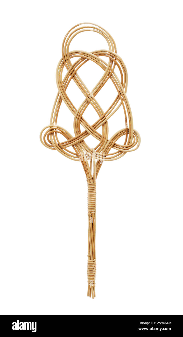 Old worn Carpet beater isolated on white Stock Photo - Alamy