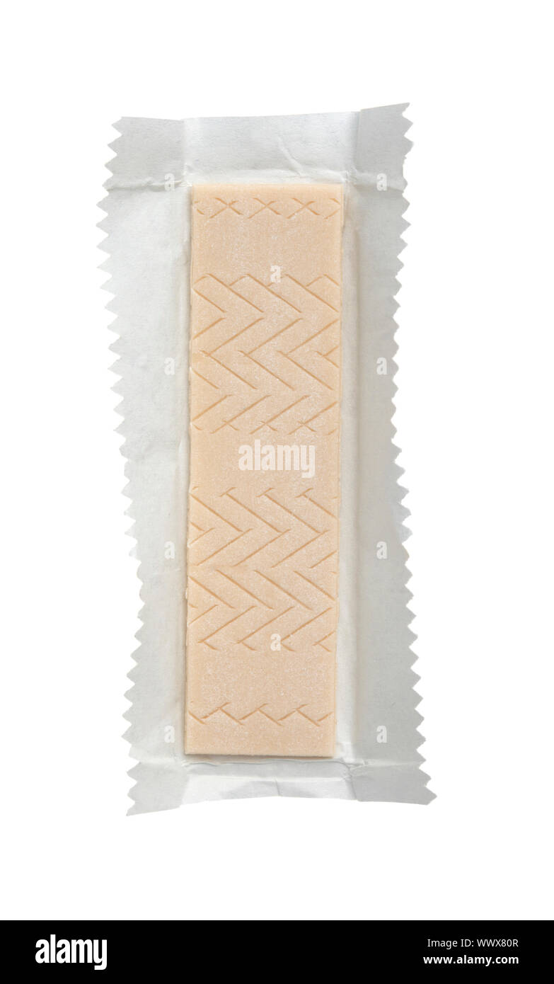 Chewing gum on its wrapping paper Stock Photo - Alamy