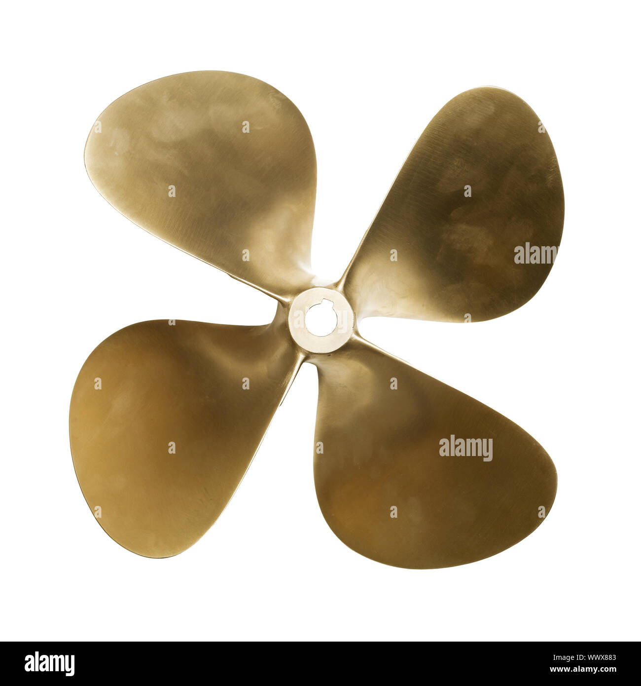 four-blade boat propeller, made of brass Stock Photo - Alamy