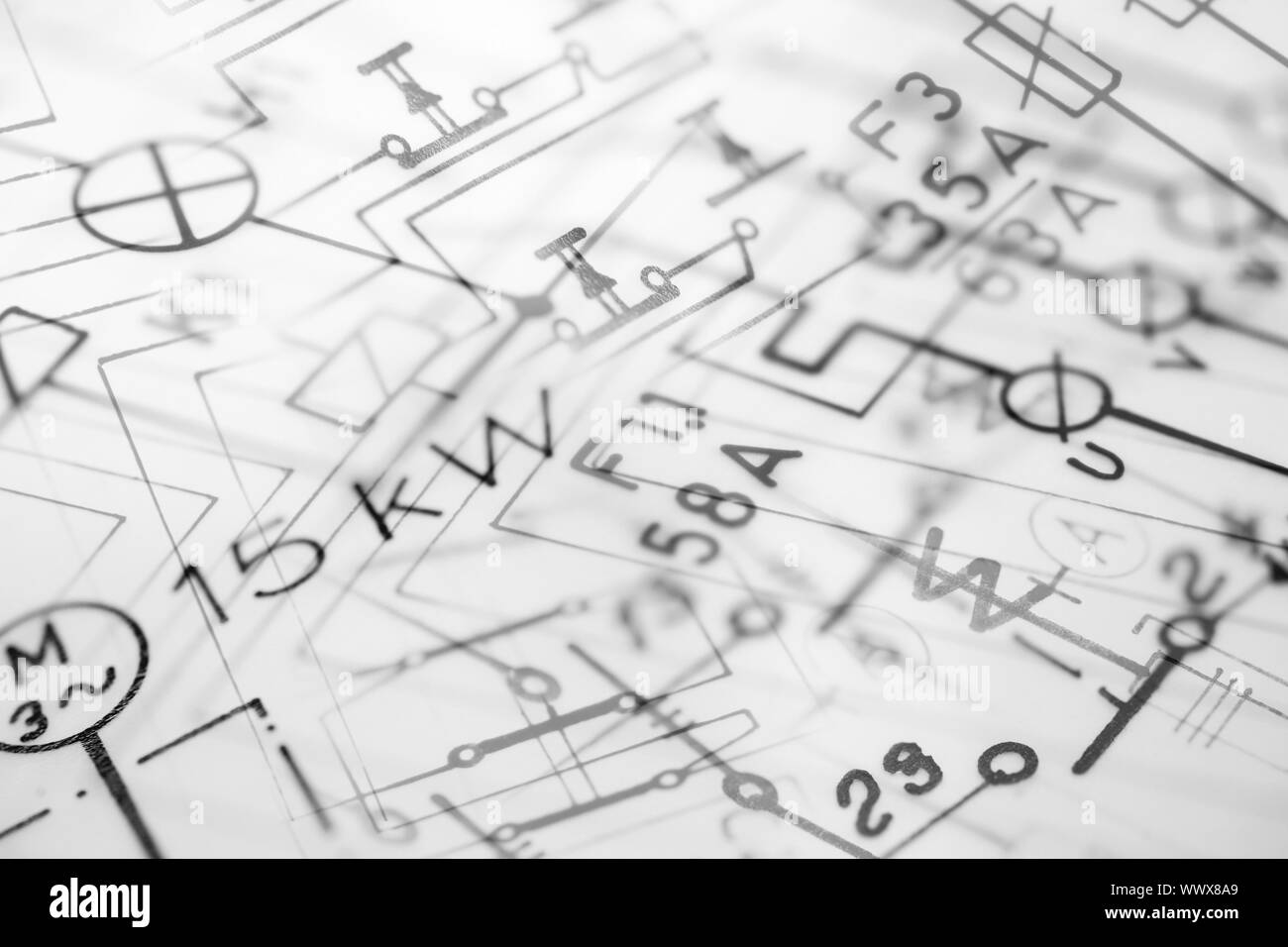 Electrical Blueprint Background