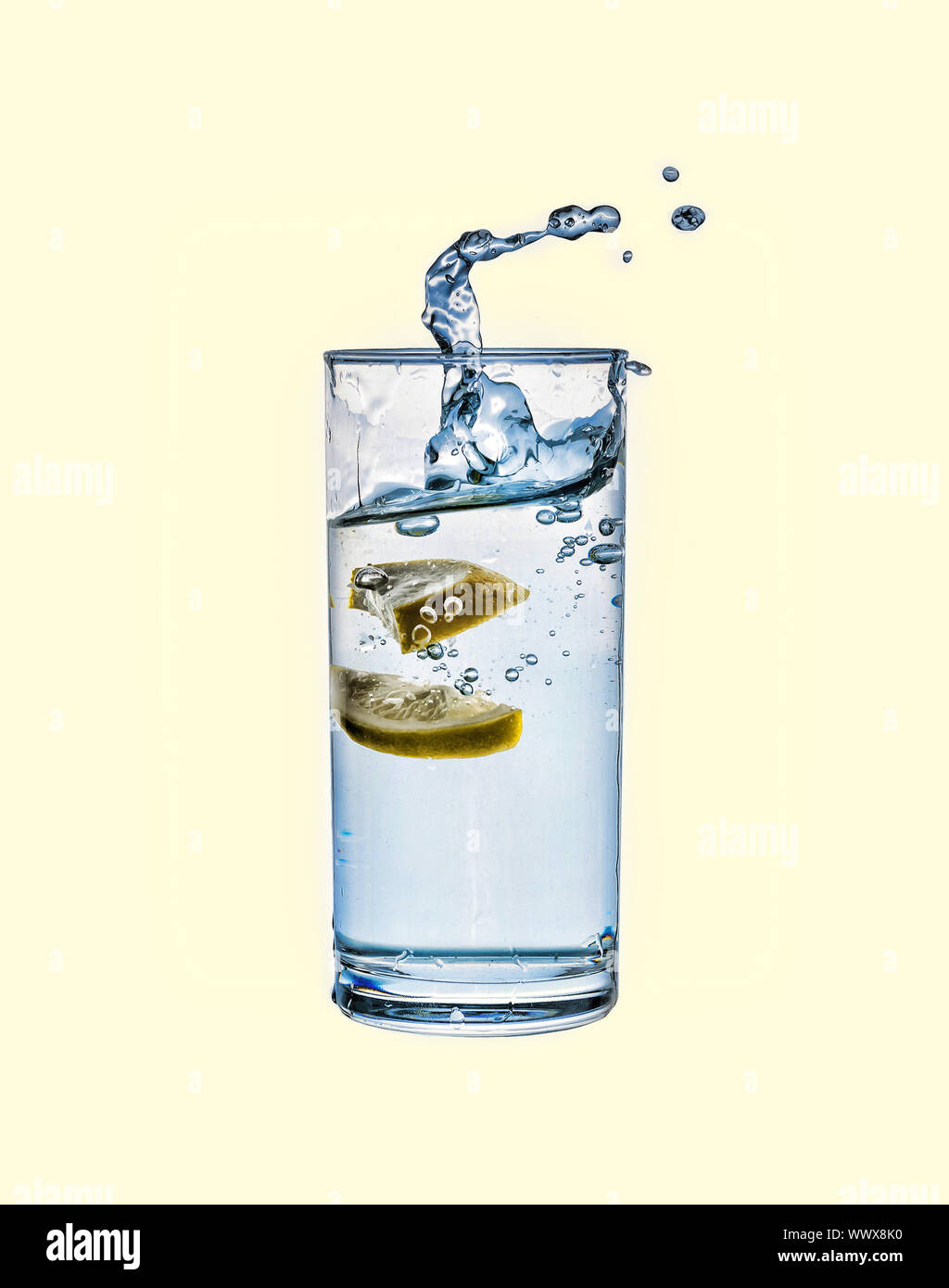 Glass of pure water isolated on white background Stock Photo - Alamy