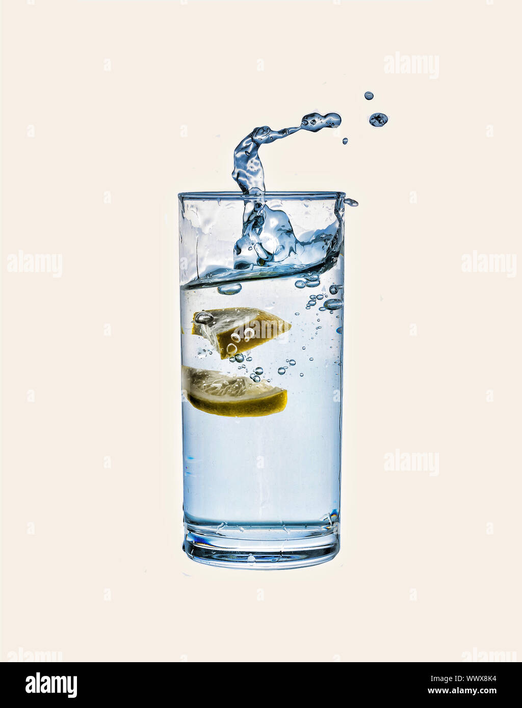 Glass of pure water isolated on white background Stock Photo - Alamy