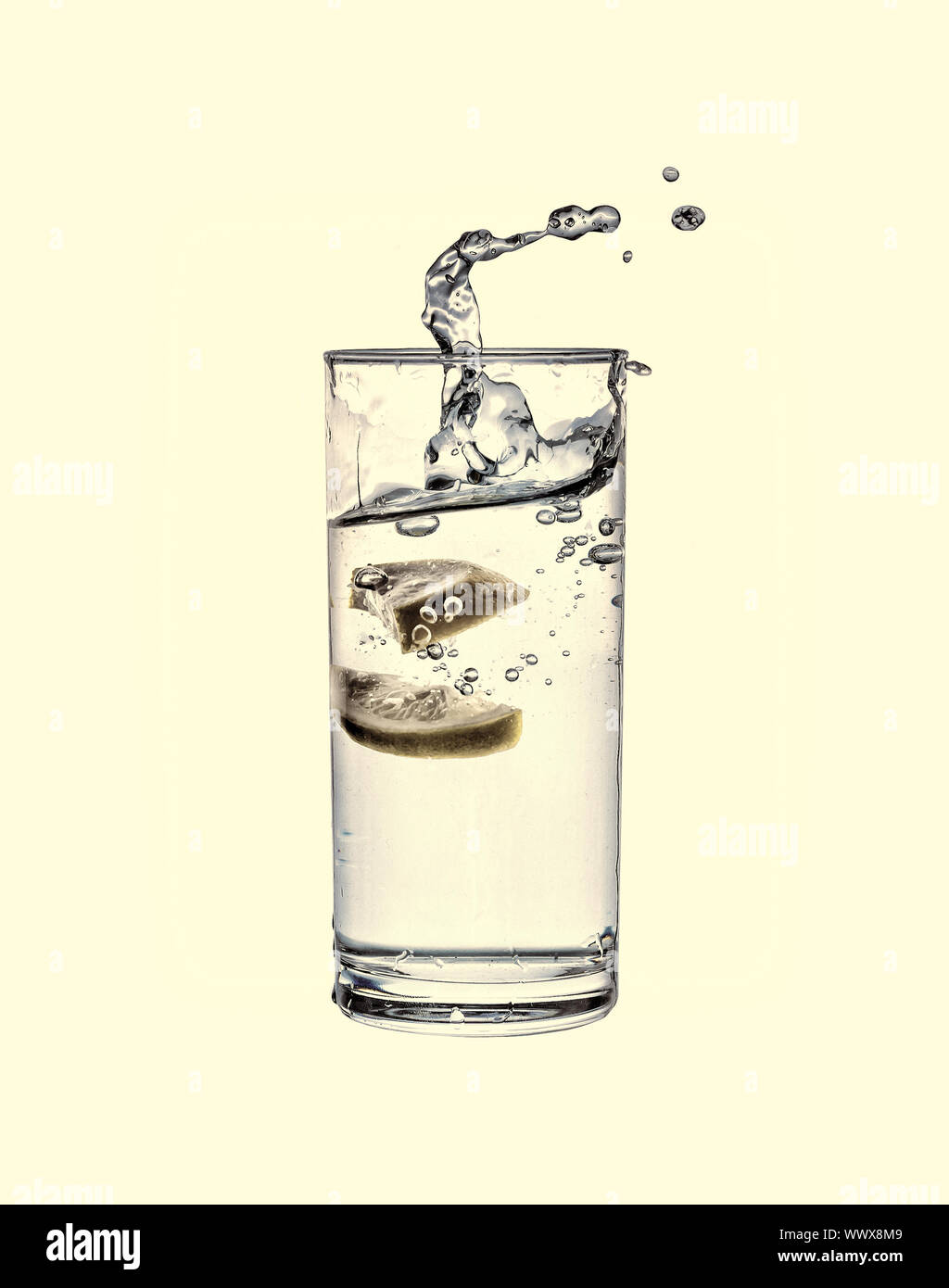 Glass of pure water isolated on white background Stock Photo - Alamy