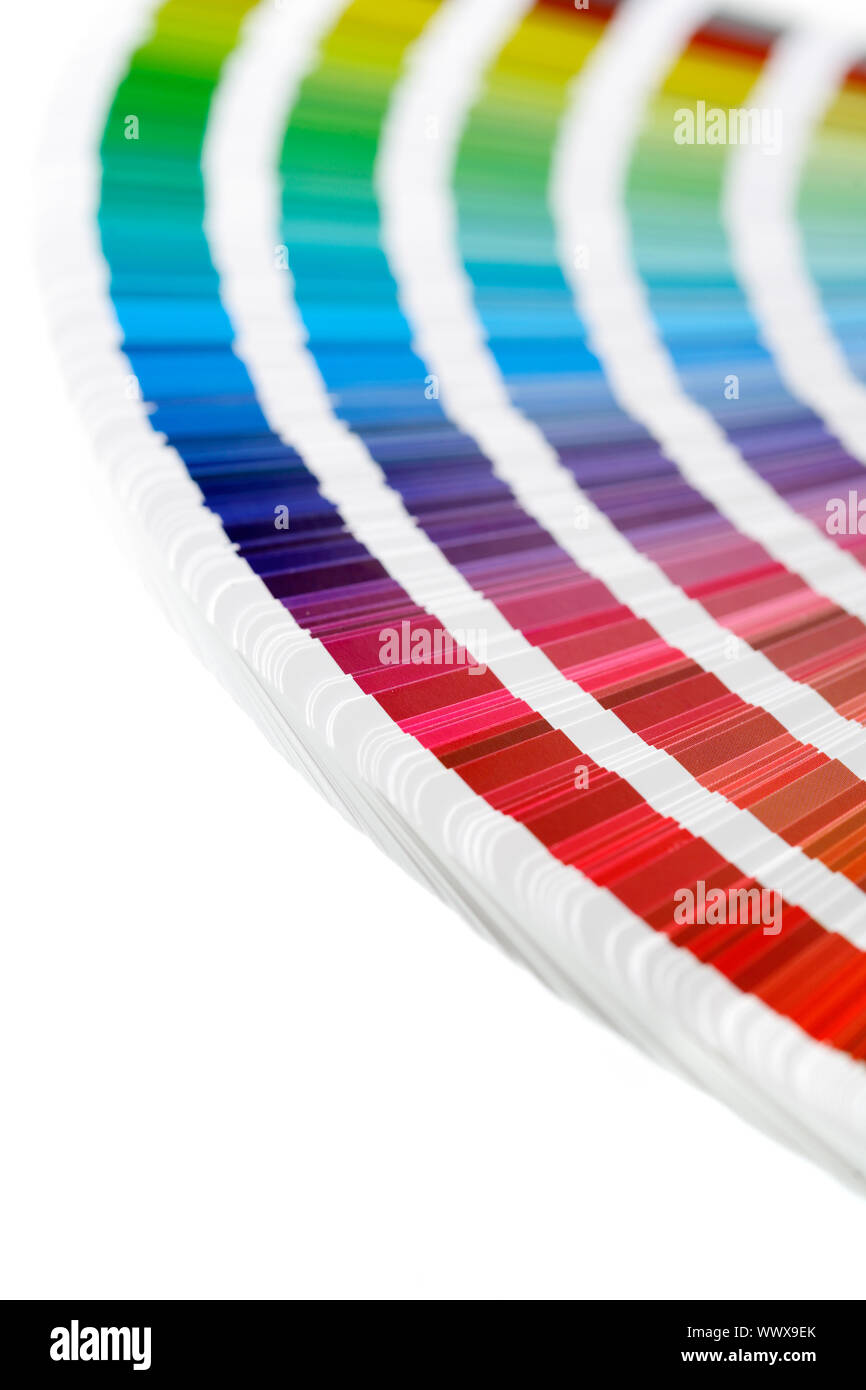 CMYK printing color swatches Stock Photo - Alamy