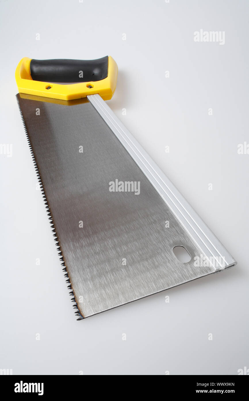 Backsaw aka Tenon saw with extreme depth of field Stock Photo - Alamy