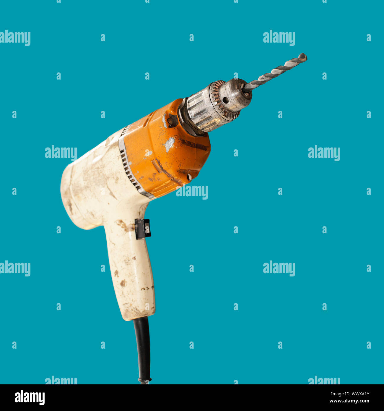Old electric drill Stock Photo - Alamy