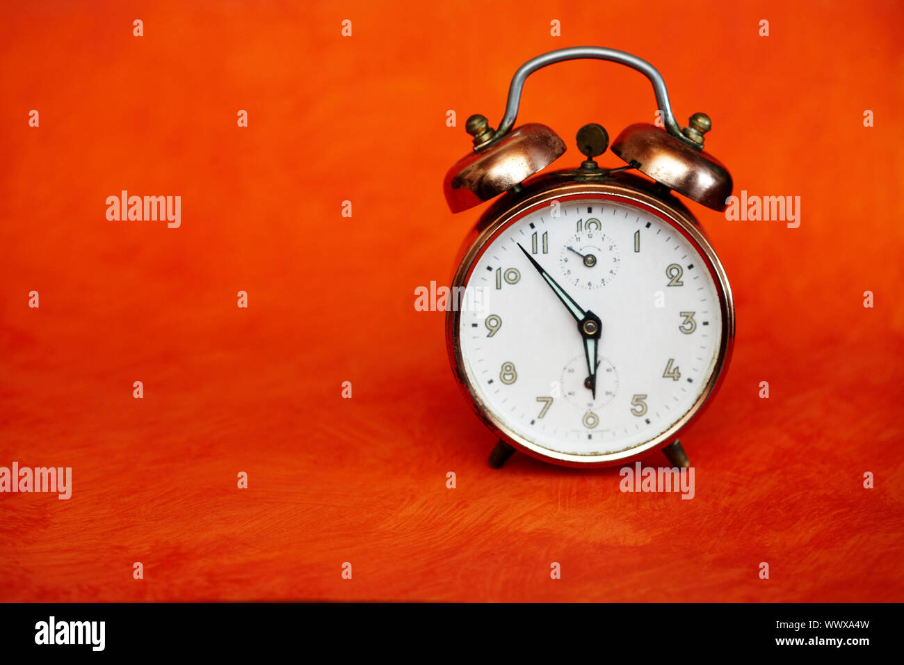 Retro alarm clock from the 60s Stock Photo - Alamy