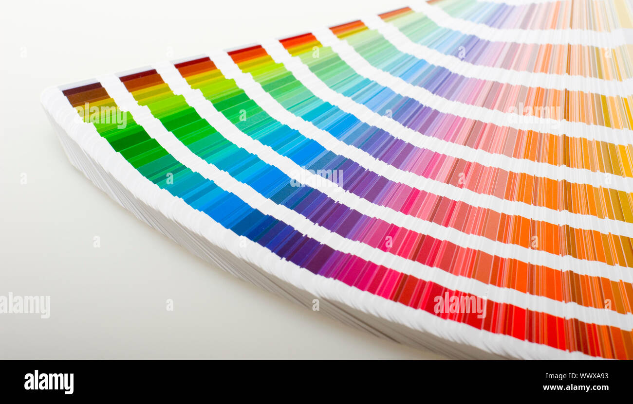 Swatches colours chart hi-res stock photography and images - Alamy