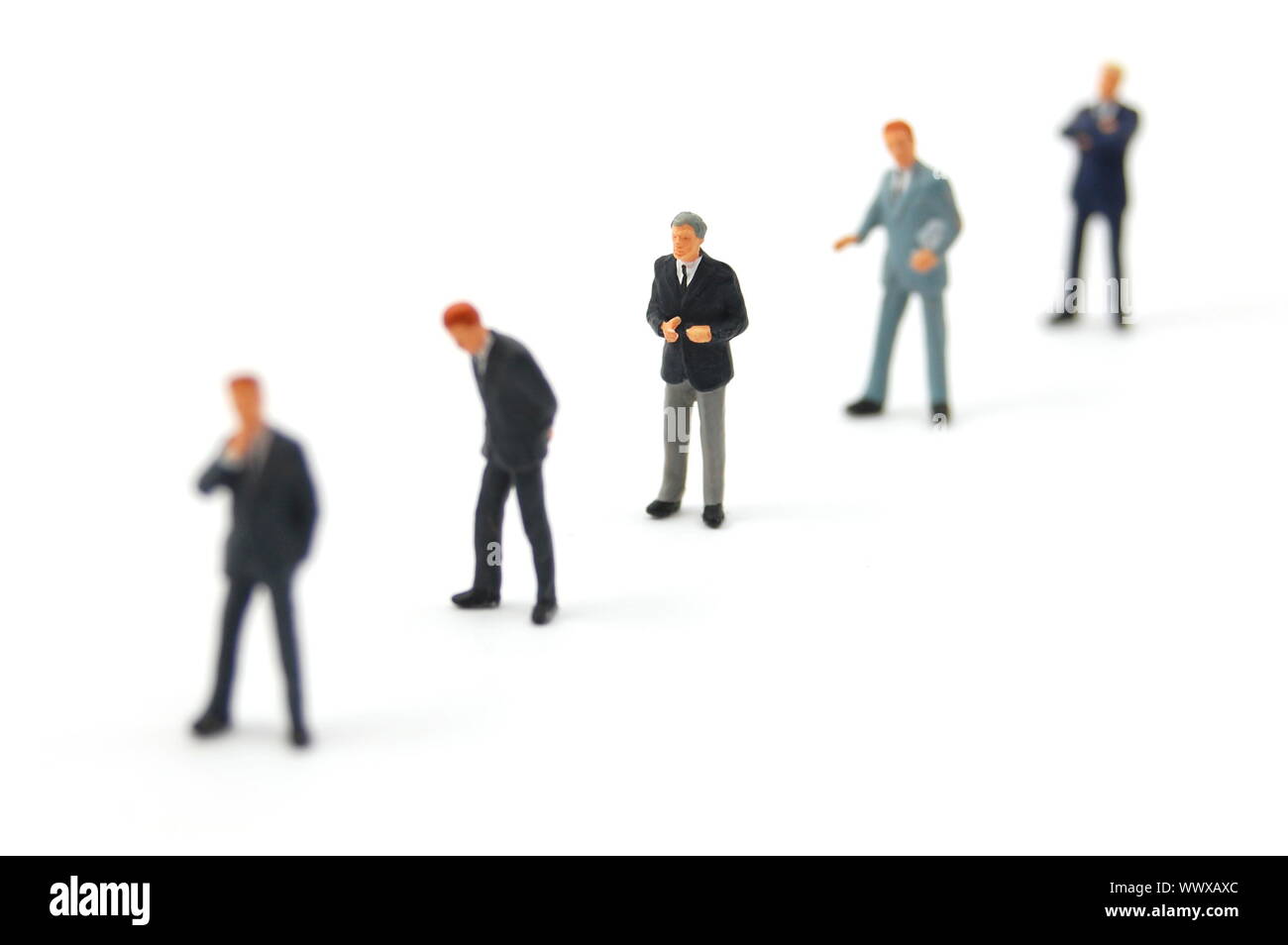 individual and successful business man isolated on white background ...