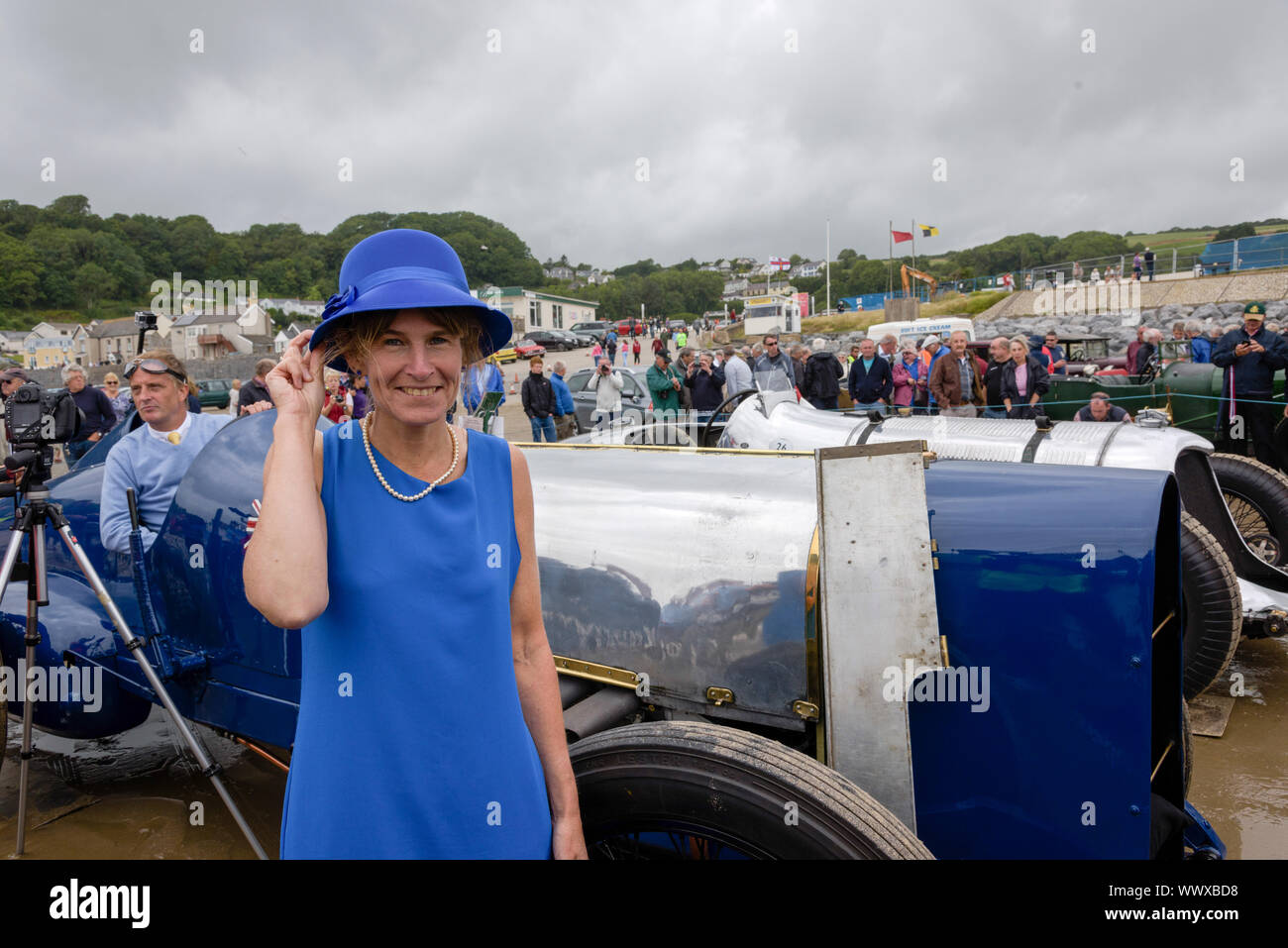Sunbeam 350 hp with Bluebird fan Claire Meadows, Pendine Sands 2015 ...
