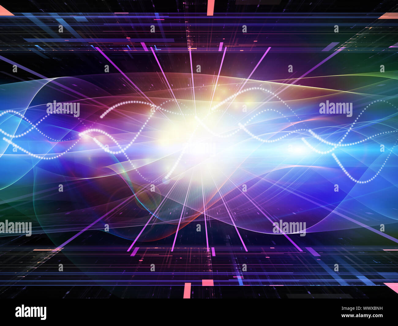 Interplay of technological and abstract design elements on the subject ...