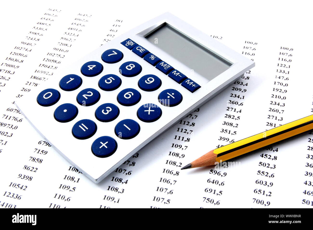 business numbers showing successful economic development or ...