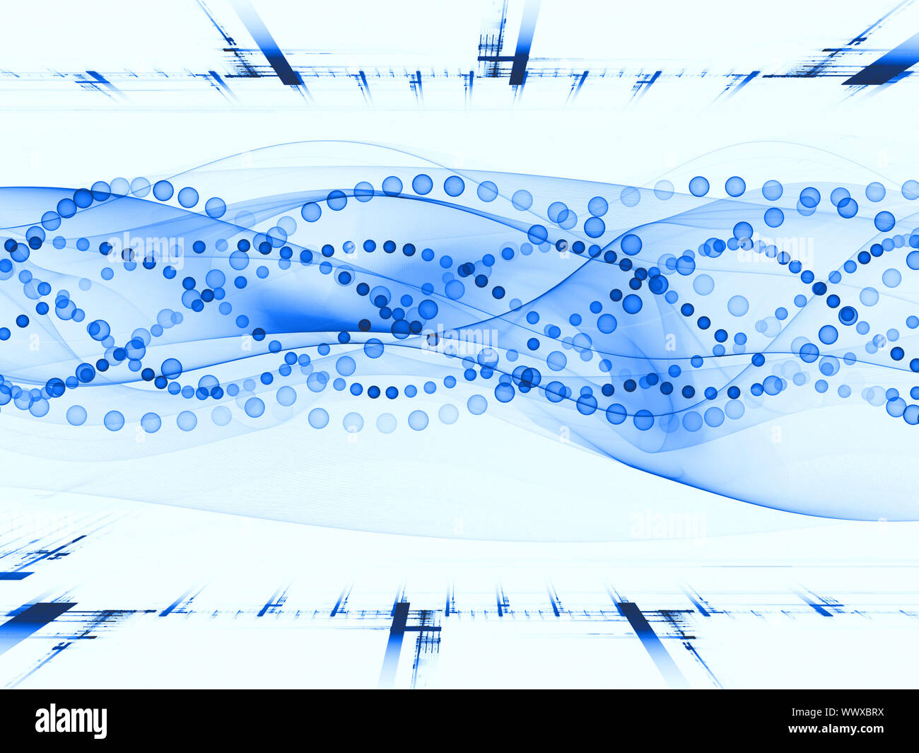 Graphic composition of abstract sine waves and design elements to serve ...