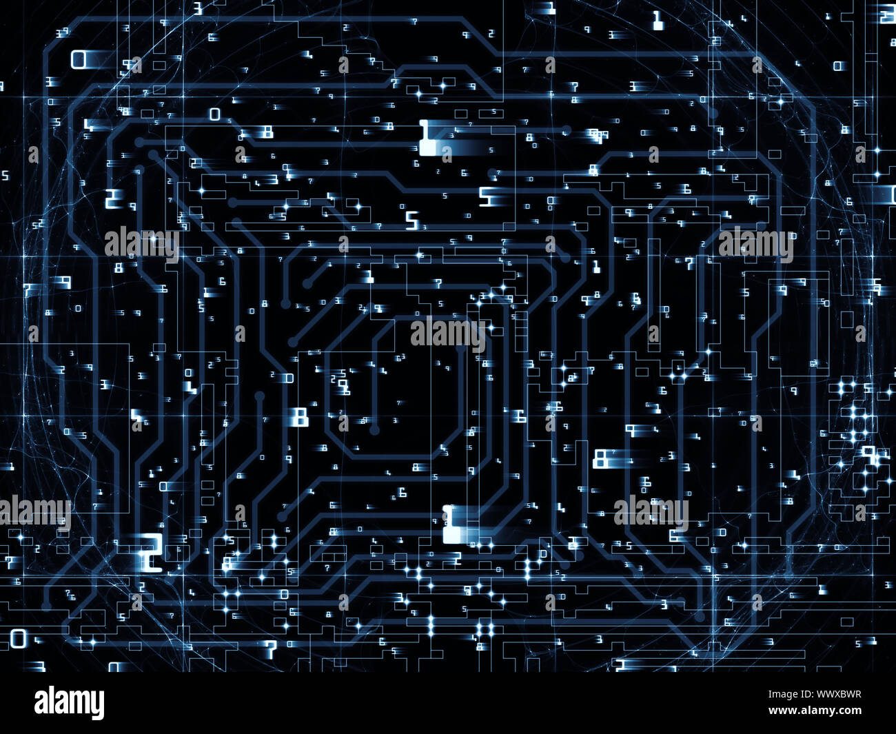 Background design of numbers and abstract design elements on the ...