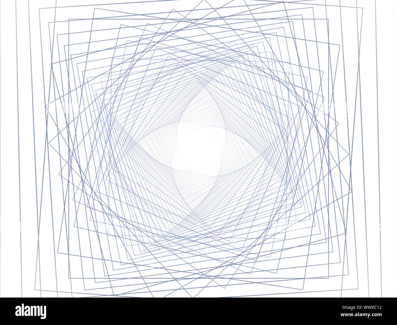 Design made of revolving geometric shapes on the subject of technology ...