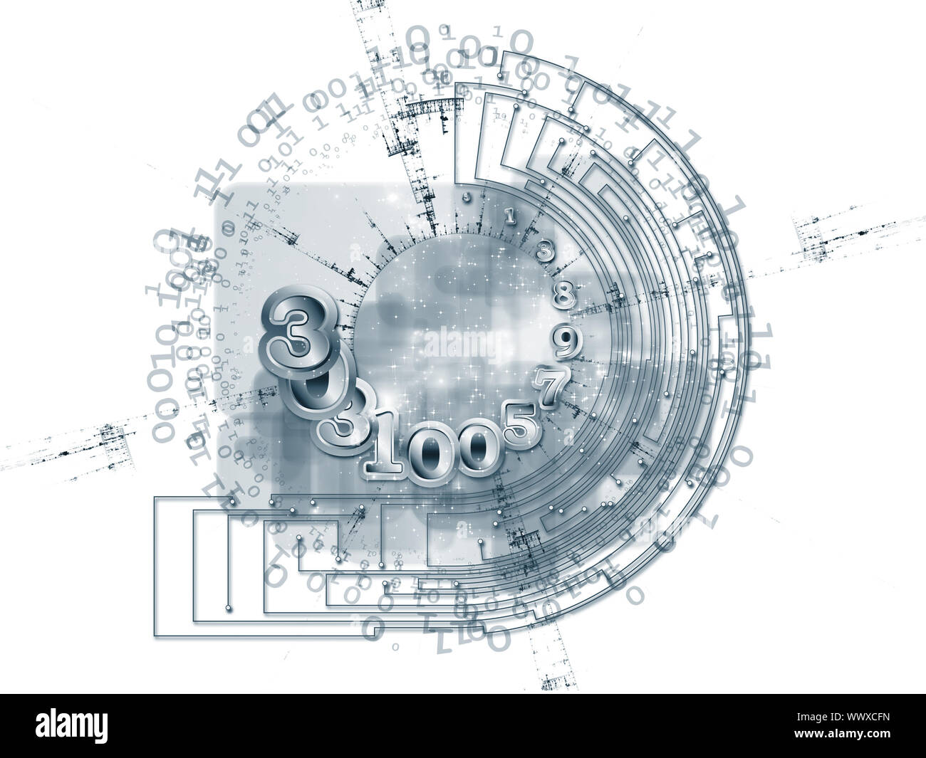 Backdrop design of numbers to provide supporting composition for ...