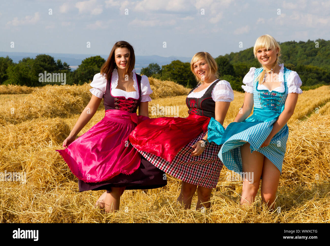 Dirndl farmer hi-res stock photography and images - Alamy