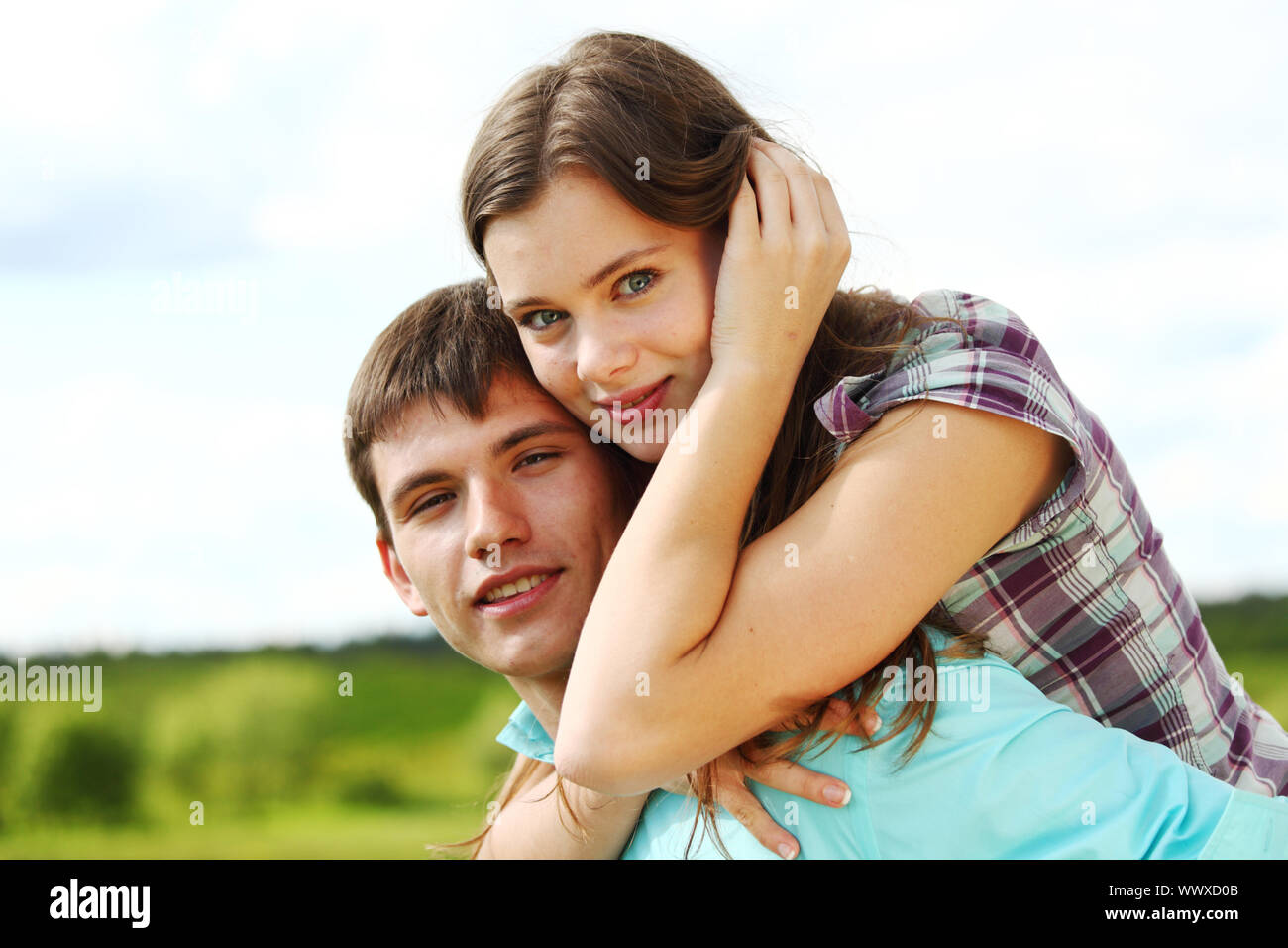 love hug of two lowers Stock Photo - Alamy