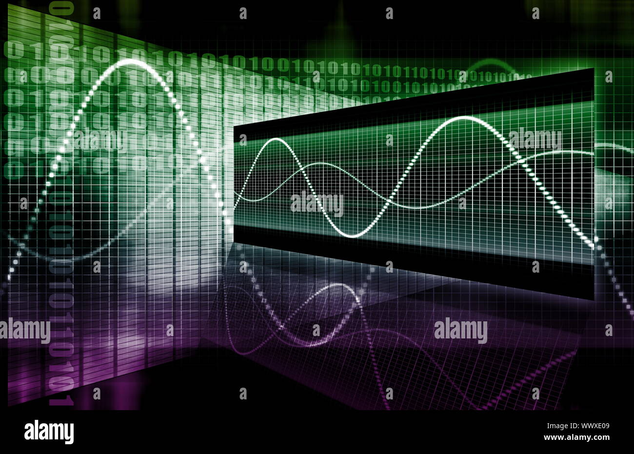 A Finance Spreadsheet Tech Graph Art Background Stock Photo - Alamy