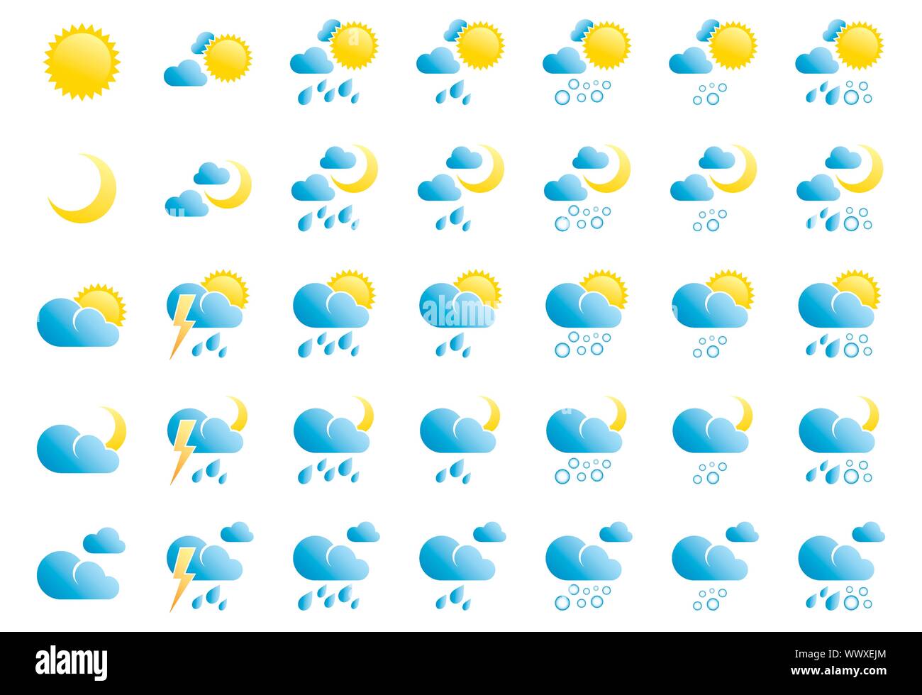 Climate and weather Cut Out Stock Images & Pictures - Alamy