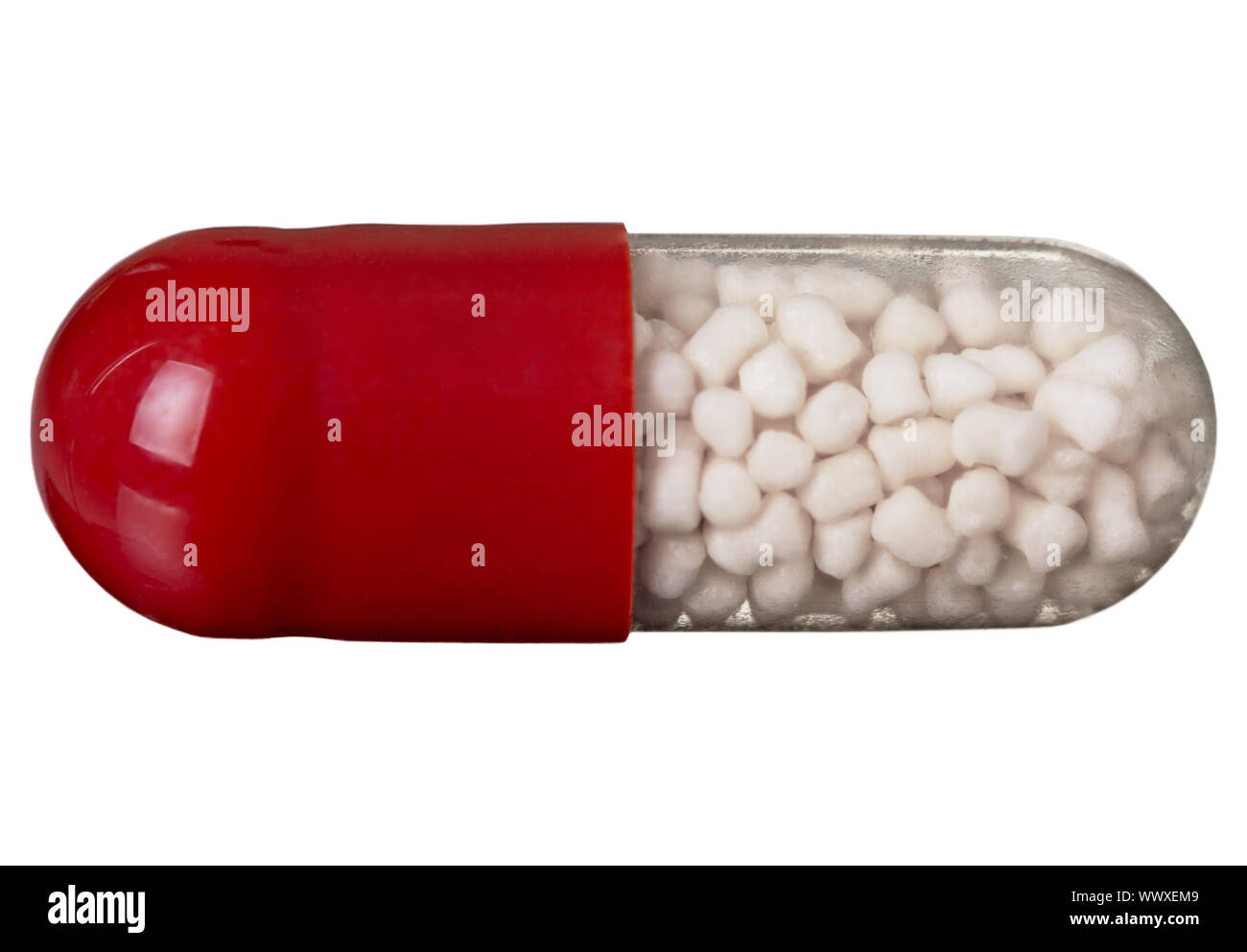 Close up oval white pill Cut Out Stock Images & Pictures - Alamy