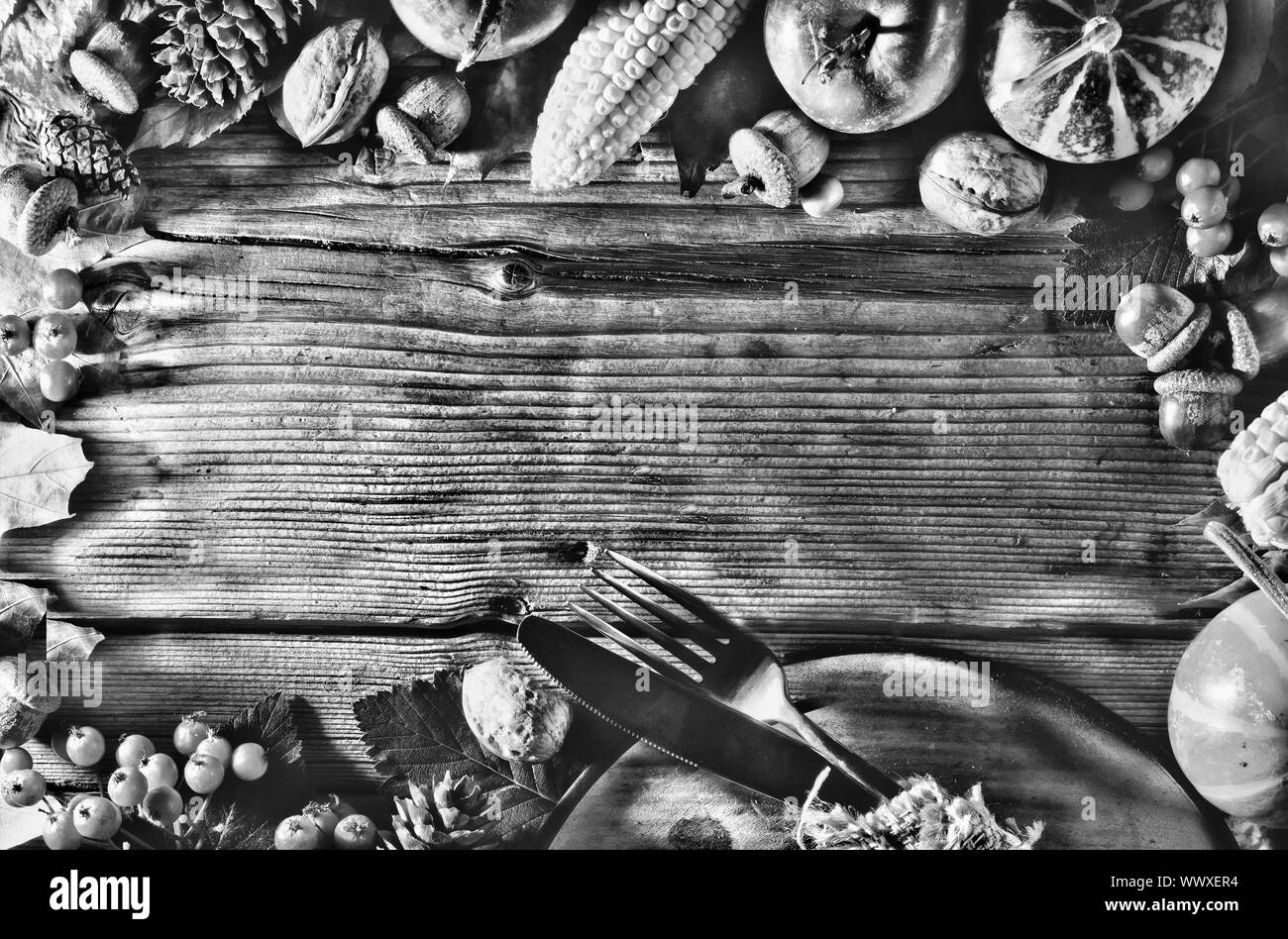 Thanksgiving Black And White Photography