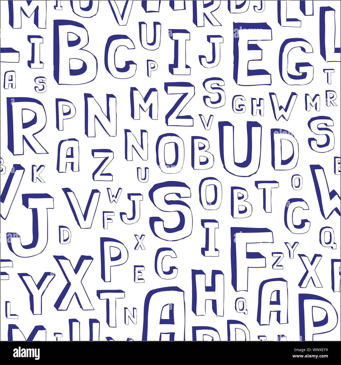 Seamless Alphabet Pattern Stock Vector Image & Art - Alamy