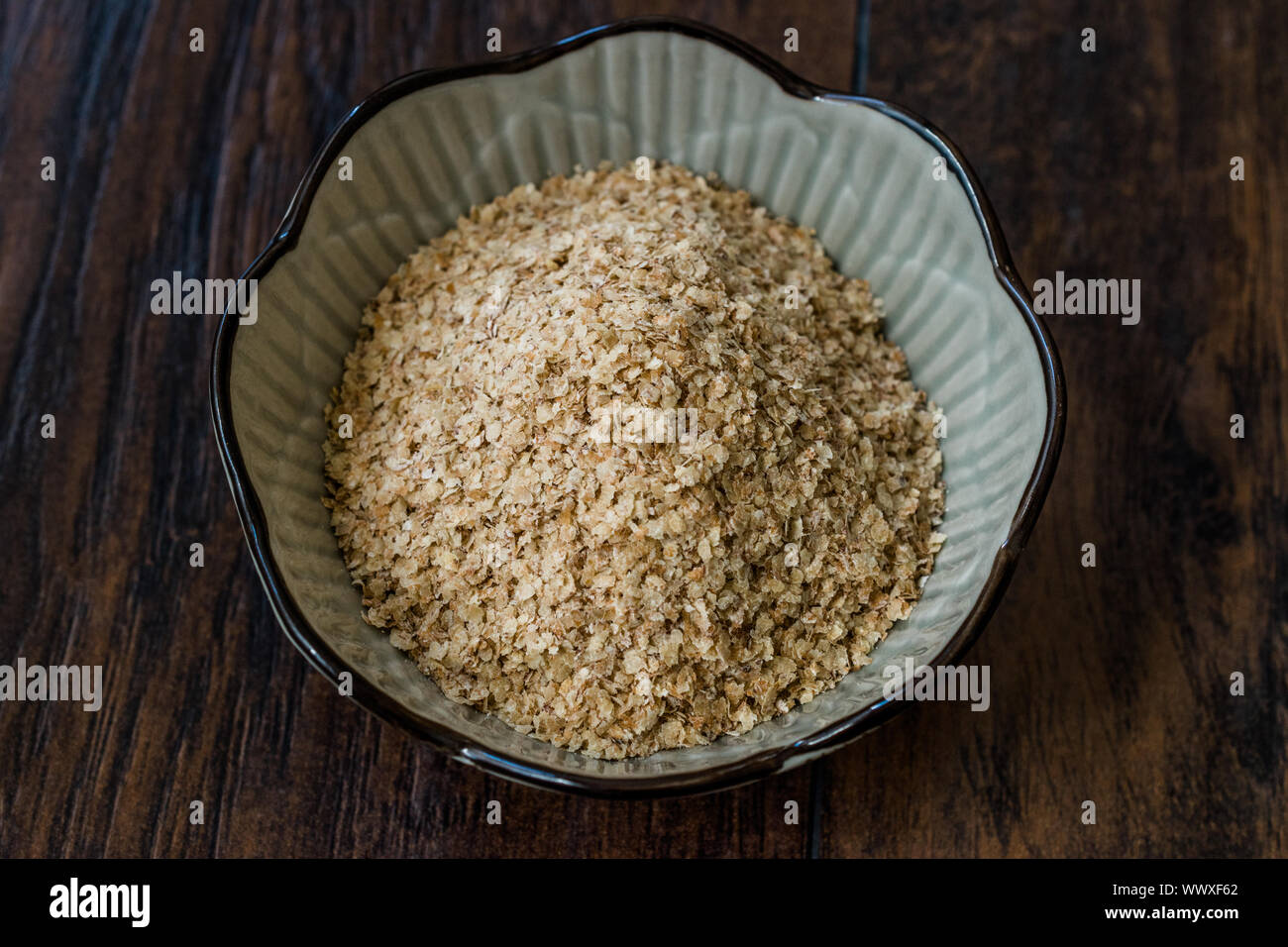 Wheat Germ in Bowl. Ready to Use. Organic Food Stock Photo - Alamy