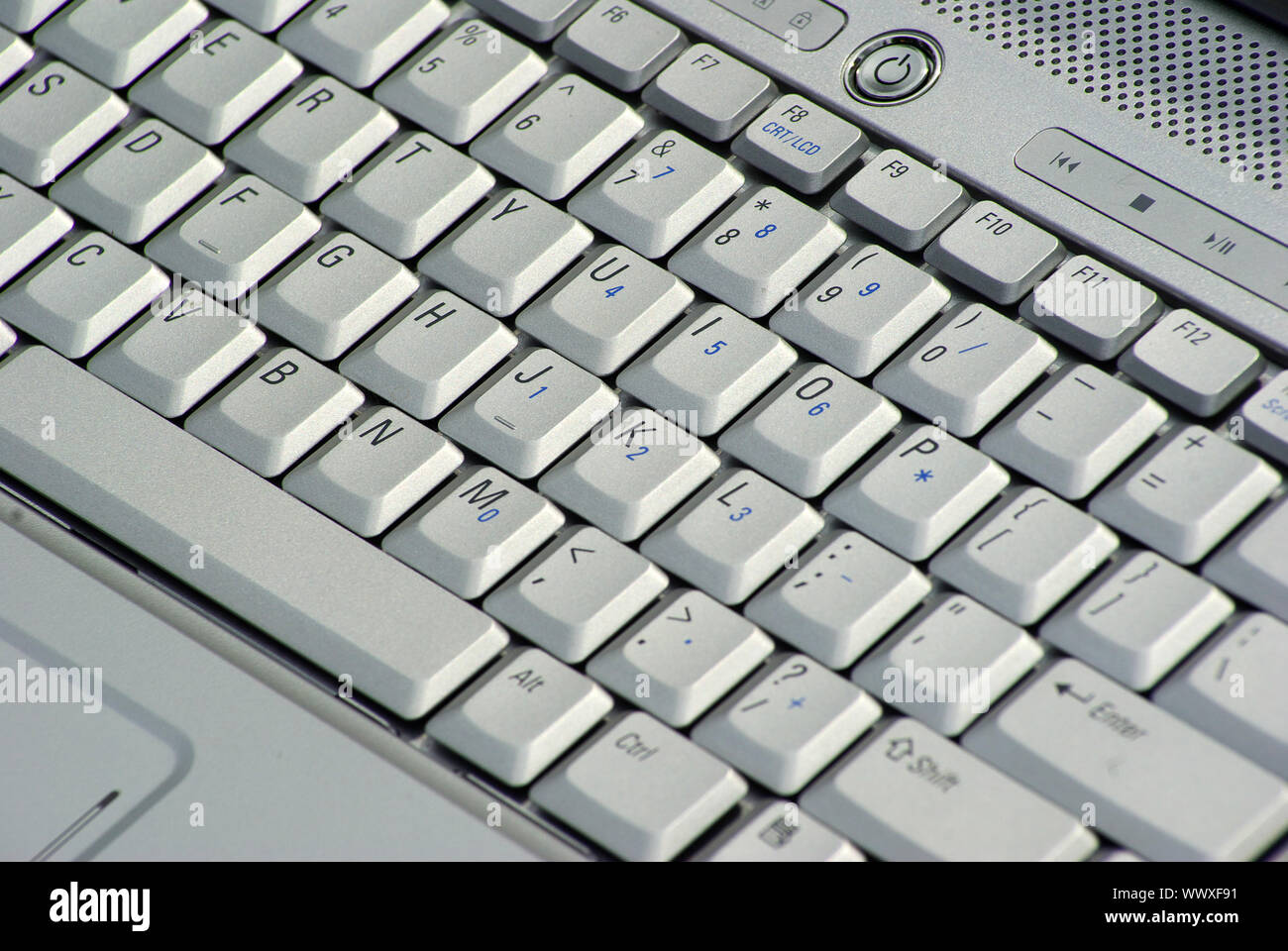 Notebook personal computer on white background Stock Photo - Alamy